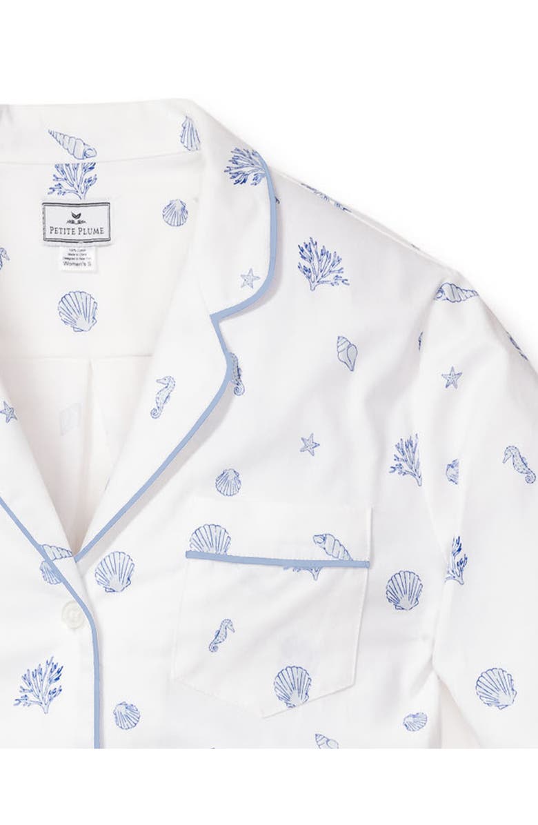 Petite Plume Suffolk Seashell Cotton Pajamas | Nordstrom