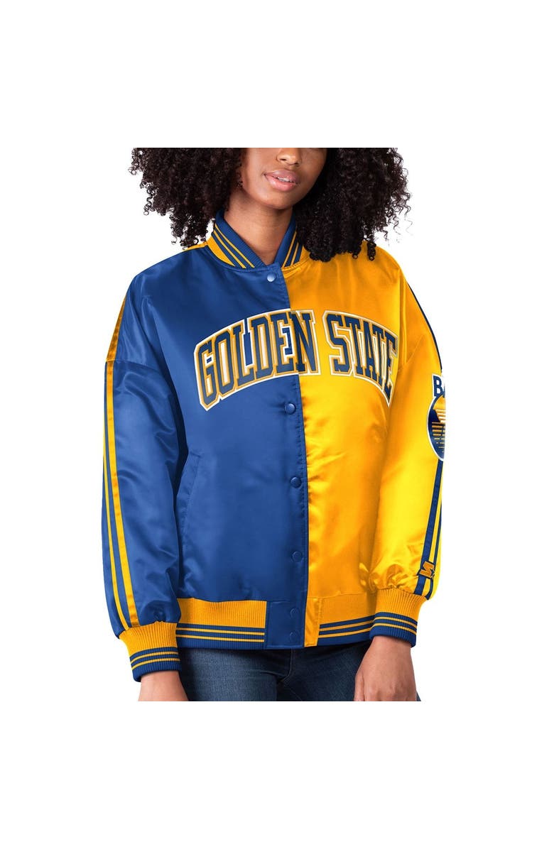 STARTER Women's Starter Royal/Gold Golden State Warriors Split ...