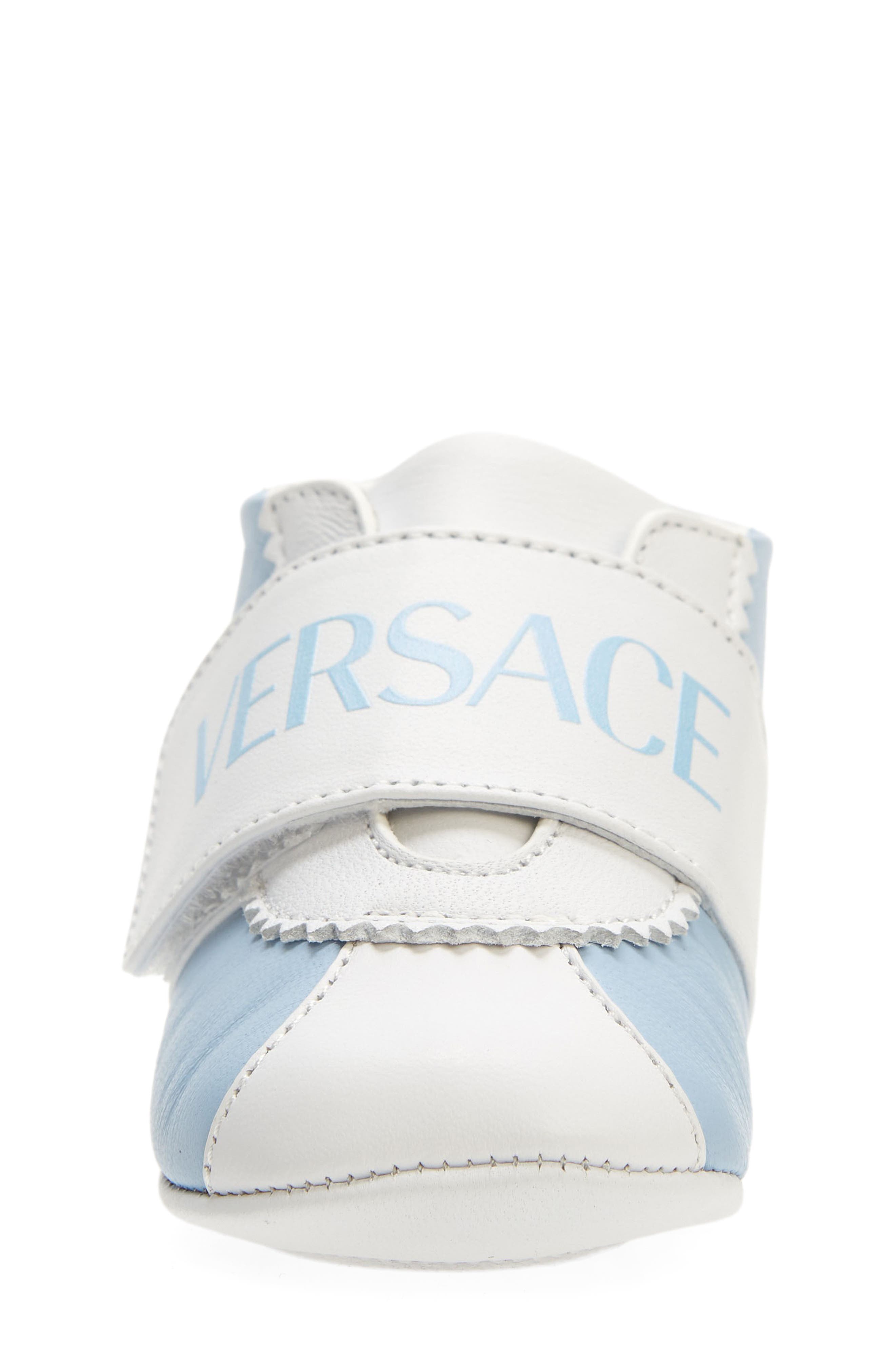 Versace Logo Embroidered Crib Shoe | Nordstromrack