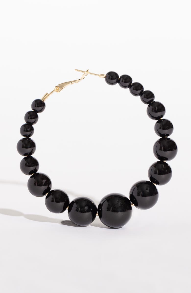 Hoop Mobb Imitation Pearl Hoop Earrings | Nordstromrack