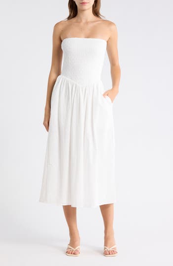 WAYF Smocked Convertible Dress | Nordstromrack