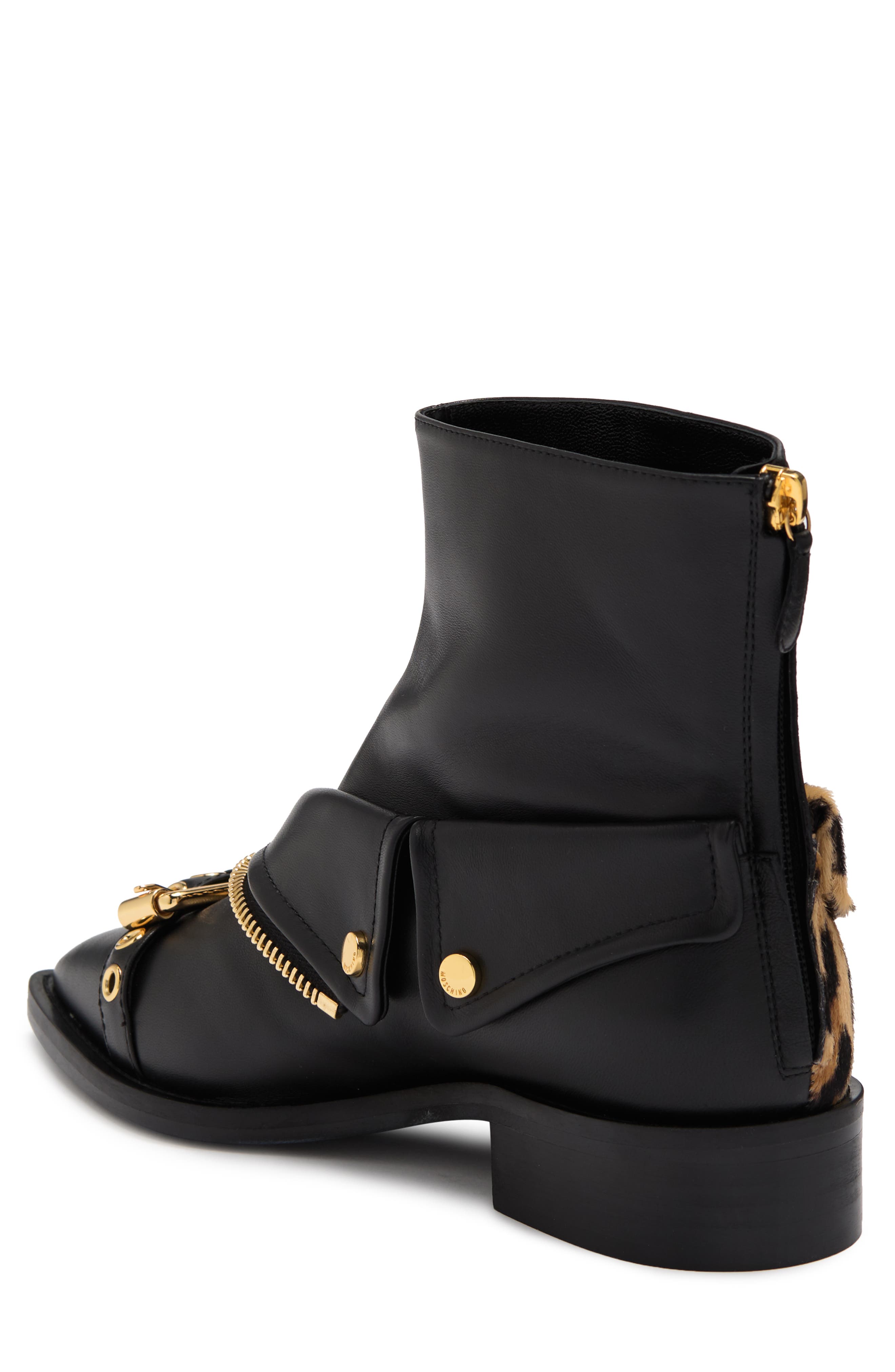 Moschino Leopard Print Pointed Toe Boot (Women) | Nordstromrack