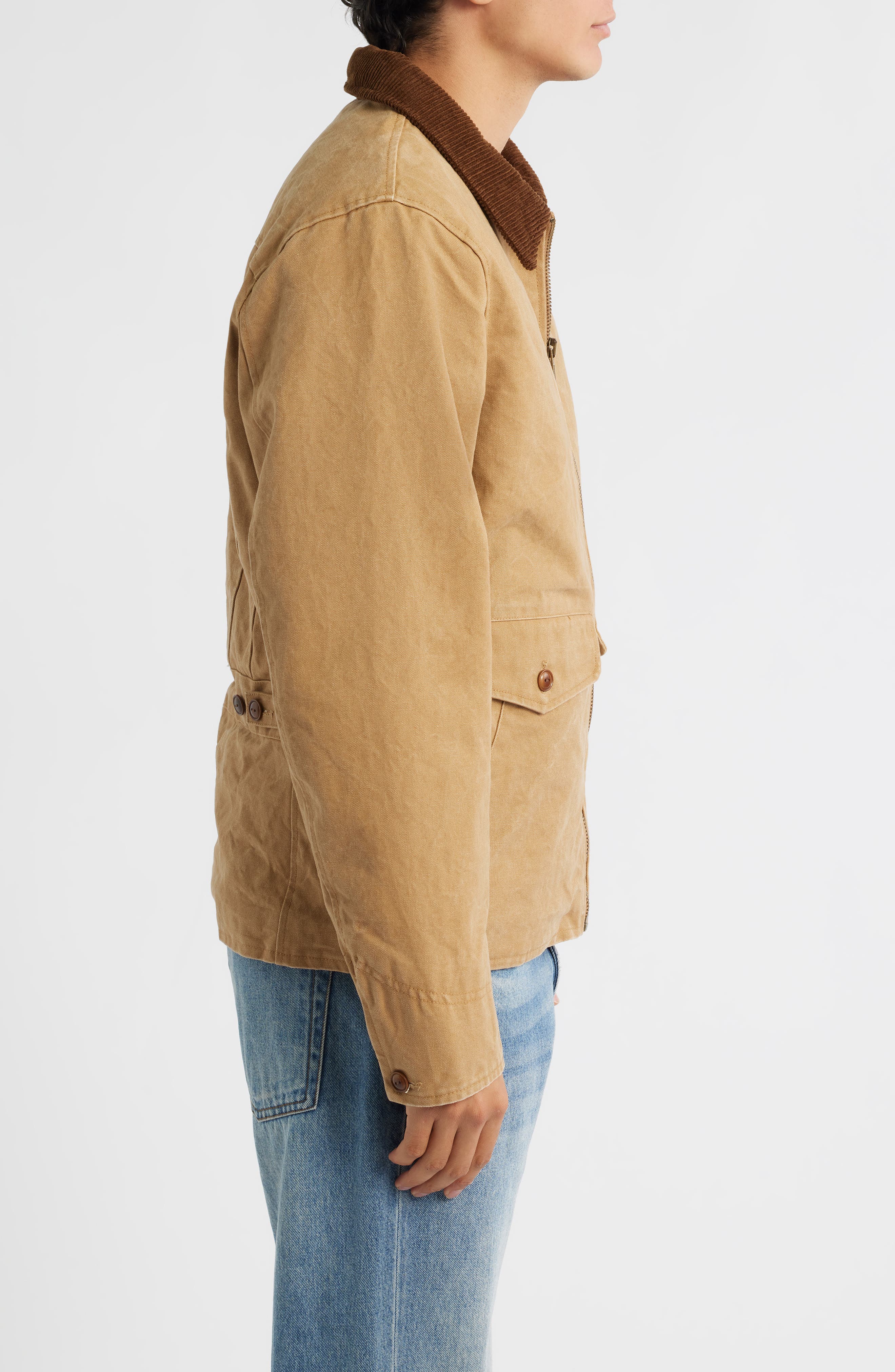 Schott NYC Countryman's Sunset Cotton Canvas Zip-Up Jacket | Nordstrom