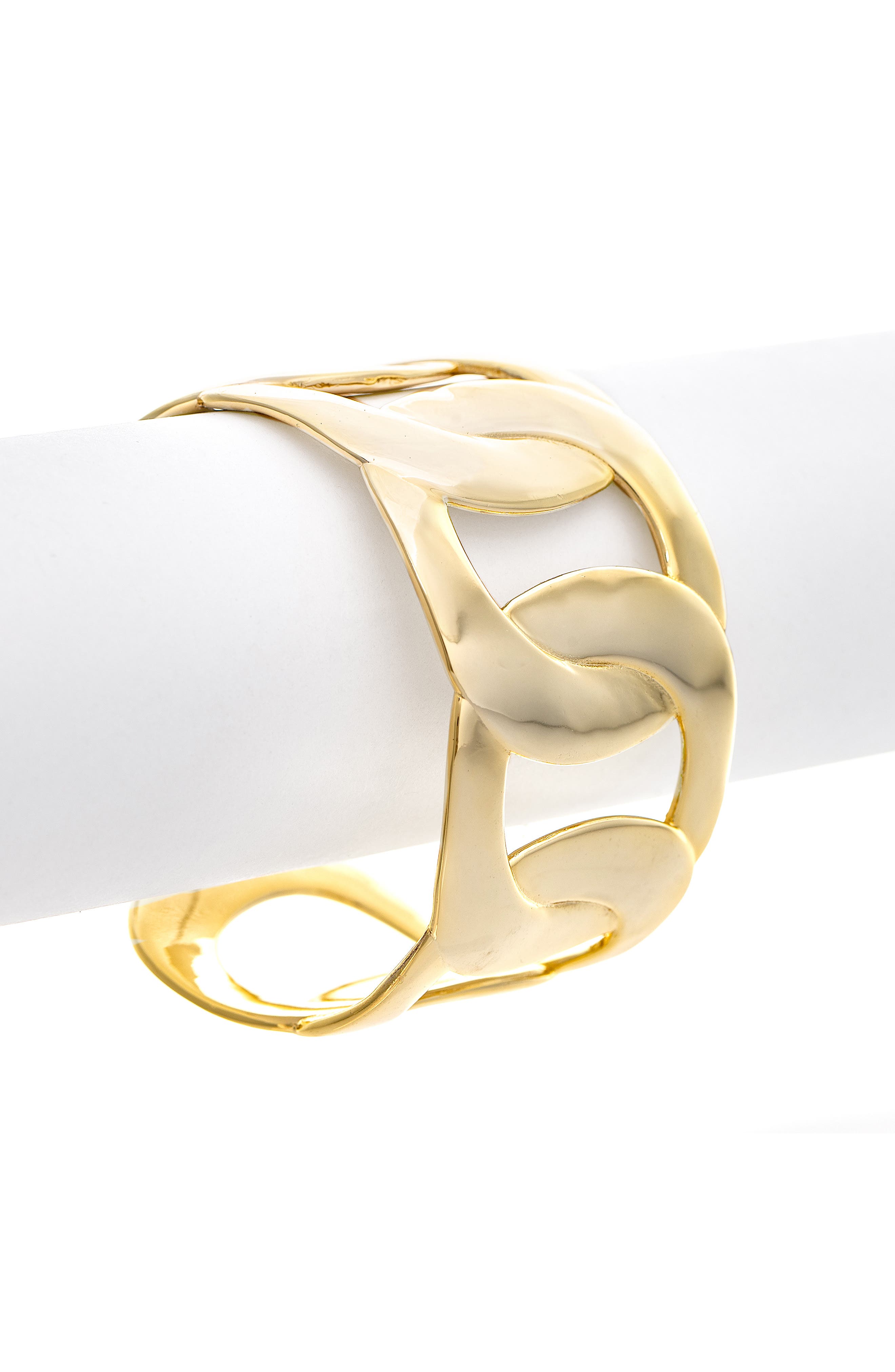 RIVKA FRIEDMAN Curb Link Motif Open Back Cuff | Nordstromrack