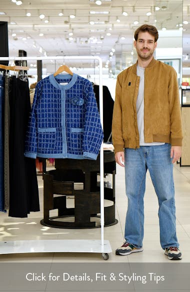 Endless Rose Denim Tweed Jacket | Nordstrom