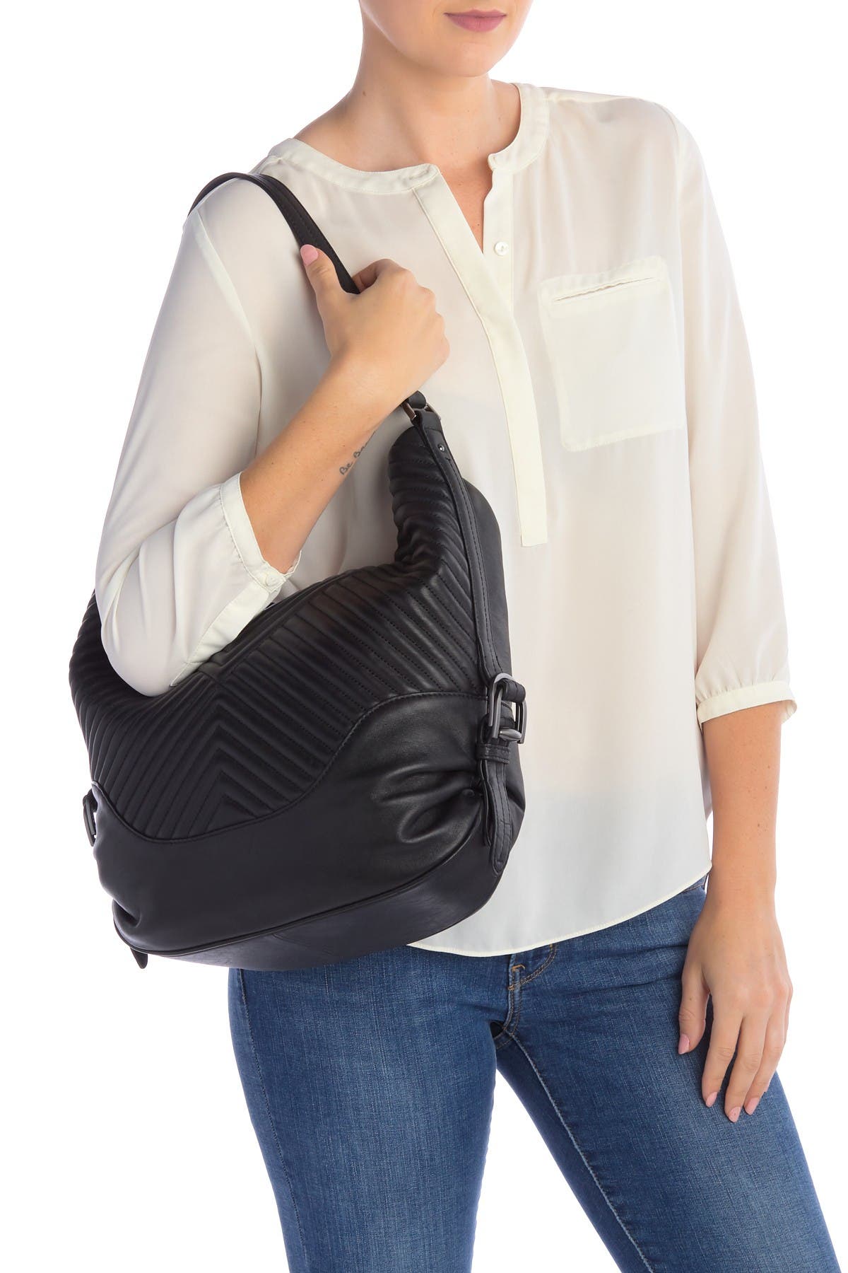 Vince Camuto Tave Quilted Leather Hobo Bag | Nordstromrack