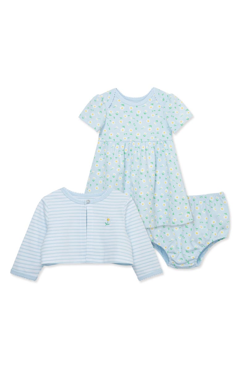 Little Me Daisies Dress 3-Piece Set | Nordstromrack