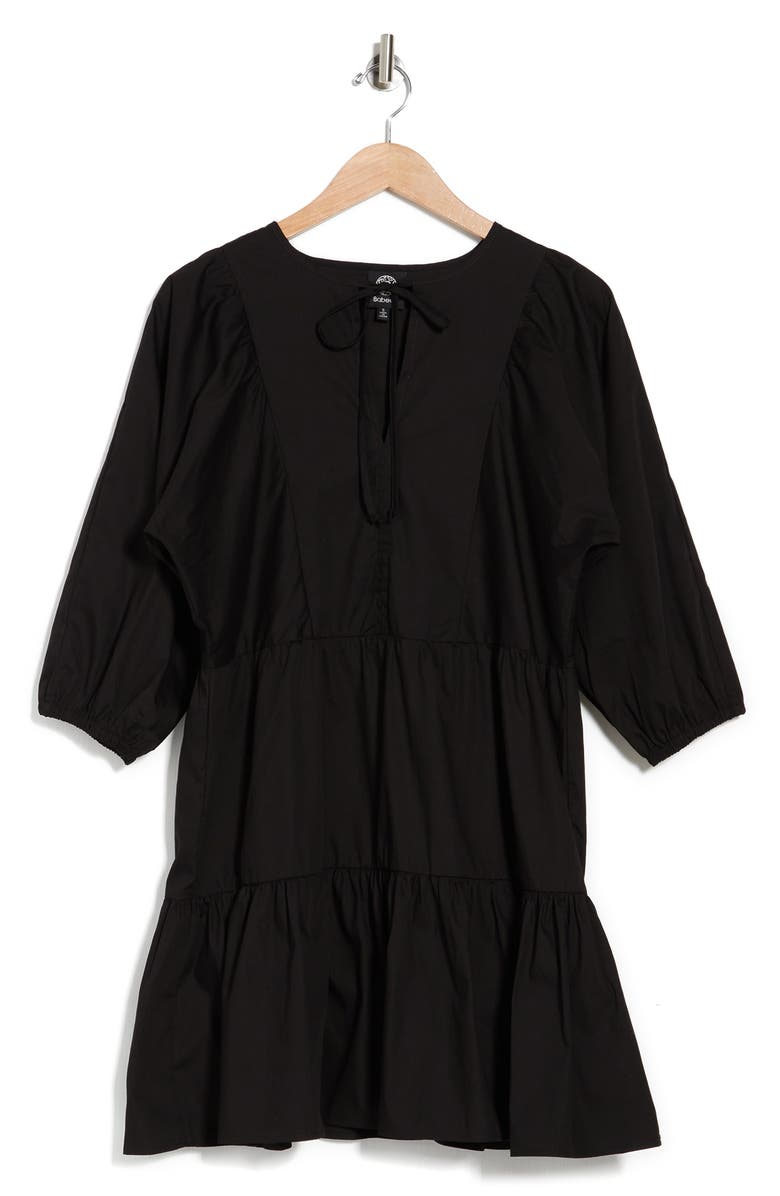 Bobeau 3/4 Sleeve Flounced Babydoll Dress | Nordstromrack