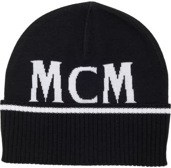 MCM Logo Merino Wool Beanie | Nordstromrack