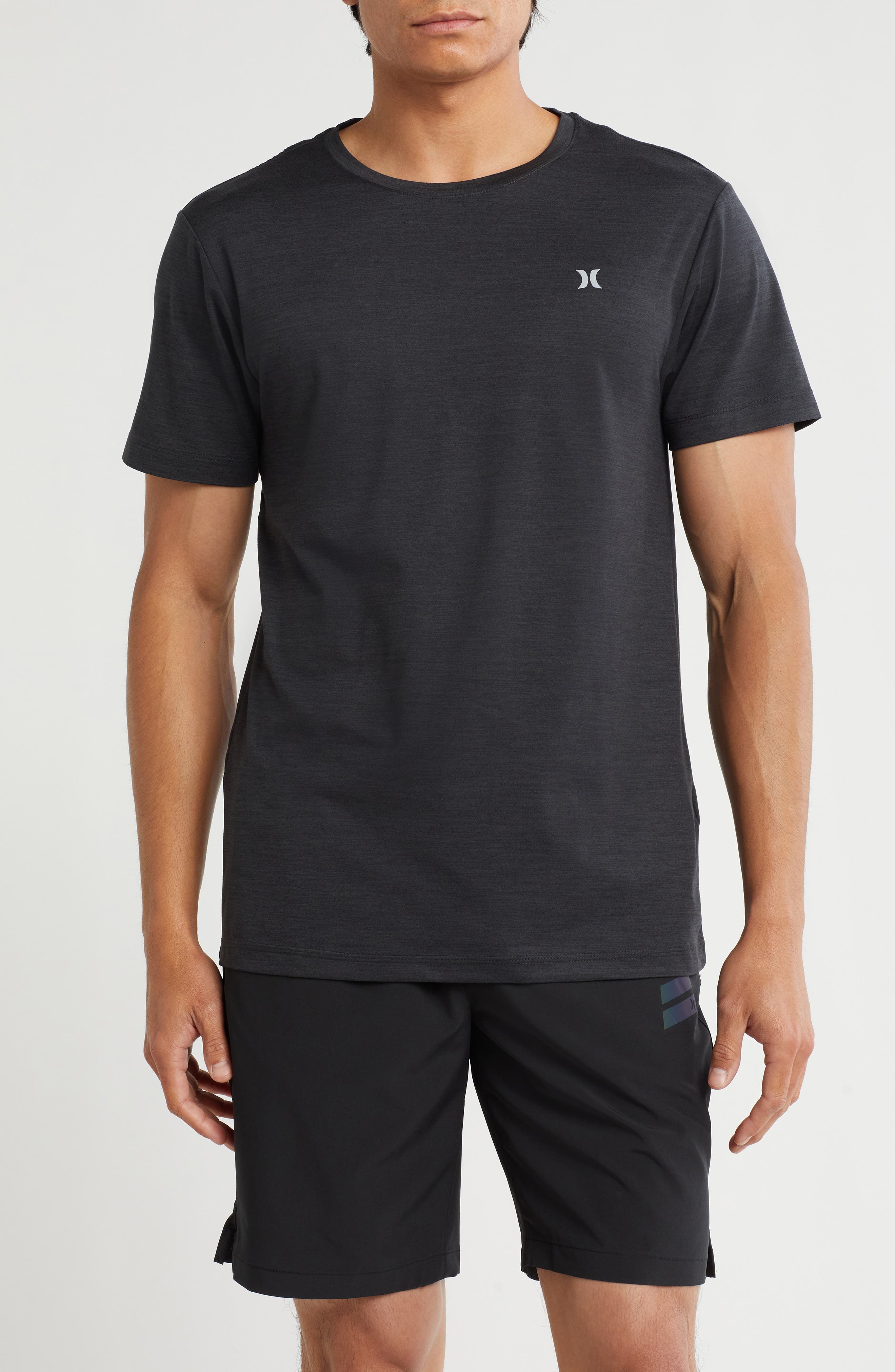 Hurley Activewear Exist Icon Logo Space Dye T-Shirt | Nordstromrack