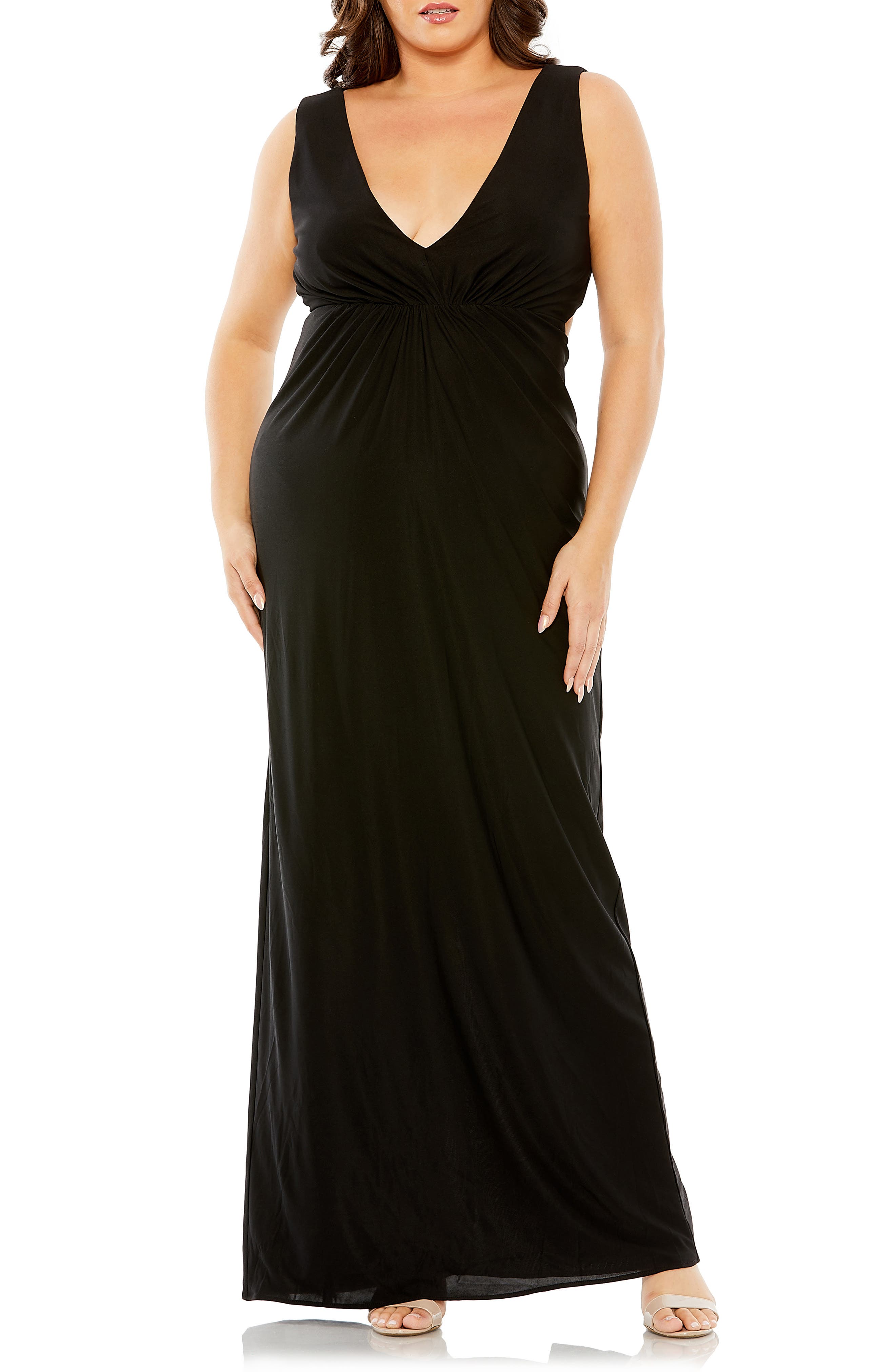 FABULOUSS BY MAC DUGGAL Cutout Back Jersey Body-Con Gown (Women ...