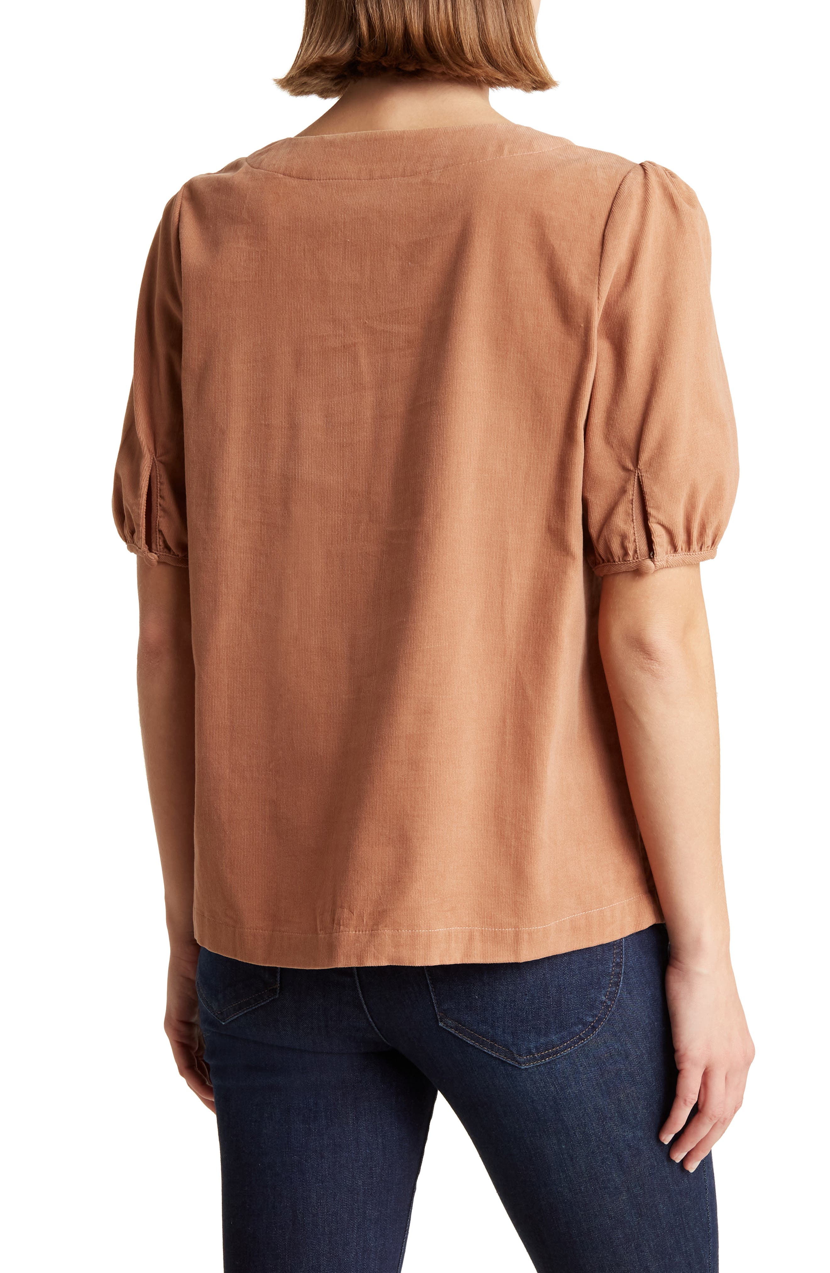 WISHLIST Button Cotton Corduroy Top | Nordstromrack
