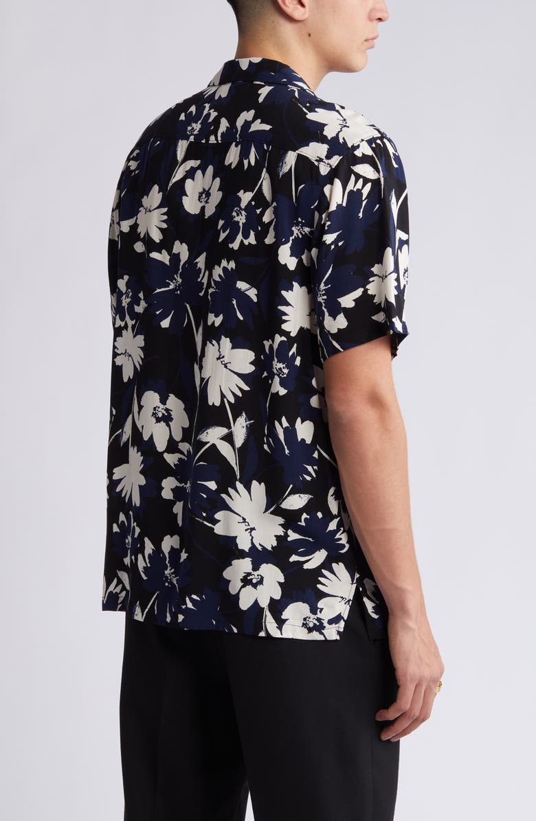 Open Edit Moody Daisy Relaxed Fit Camp Shirt | Nordstrom