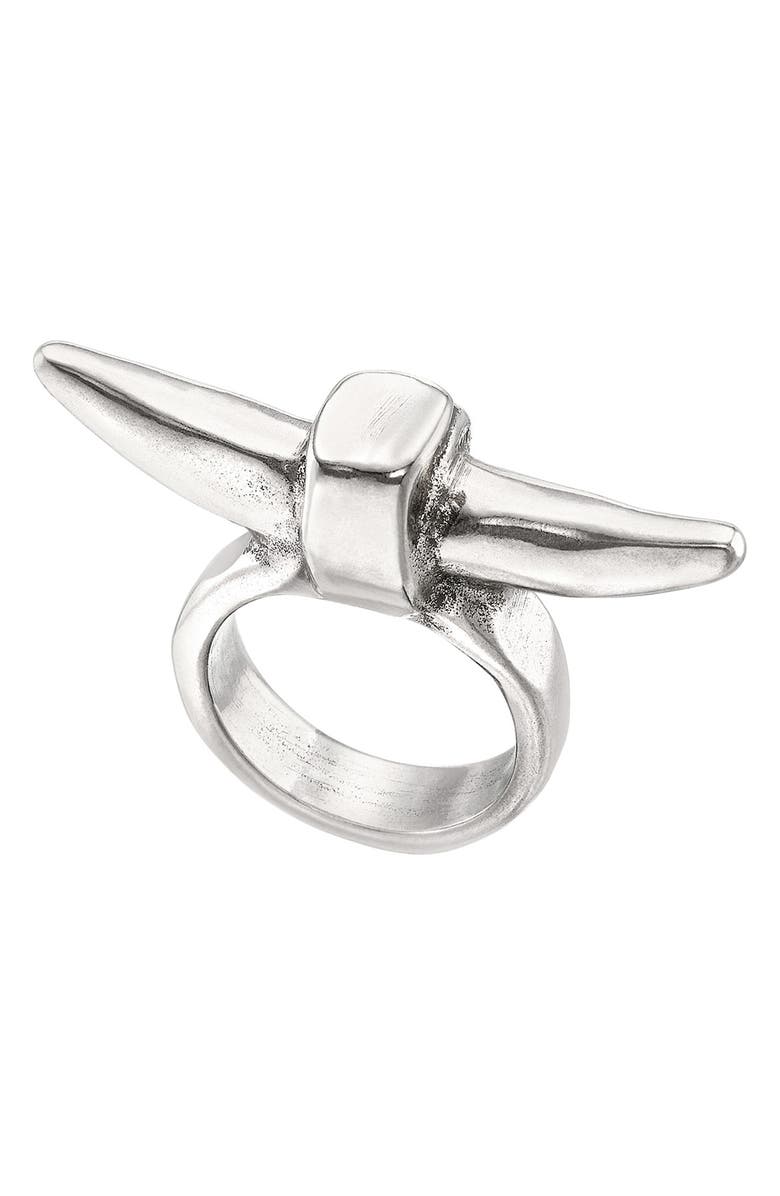 UNODE50 Silver Plated Horn Shape Ring | Nordstromrack