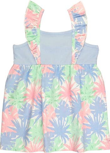 RuffleButts Toddler Ruffle Strap Mixed Print Dress | Nordstrom