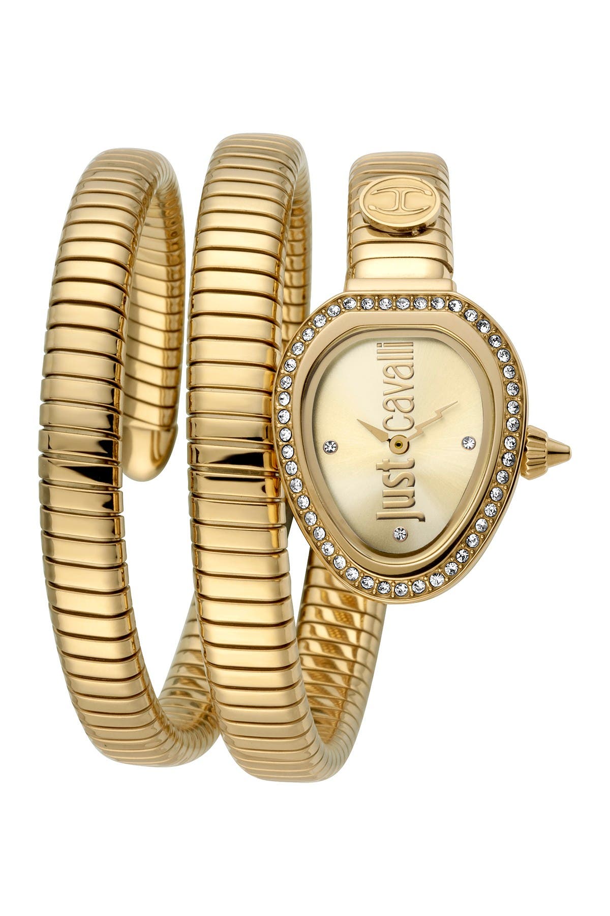 Just Cavalli Women's Just Glam EVO 3 Wraparound Bracelet Watch, 23mm ...