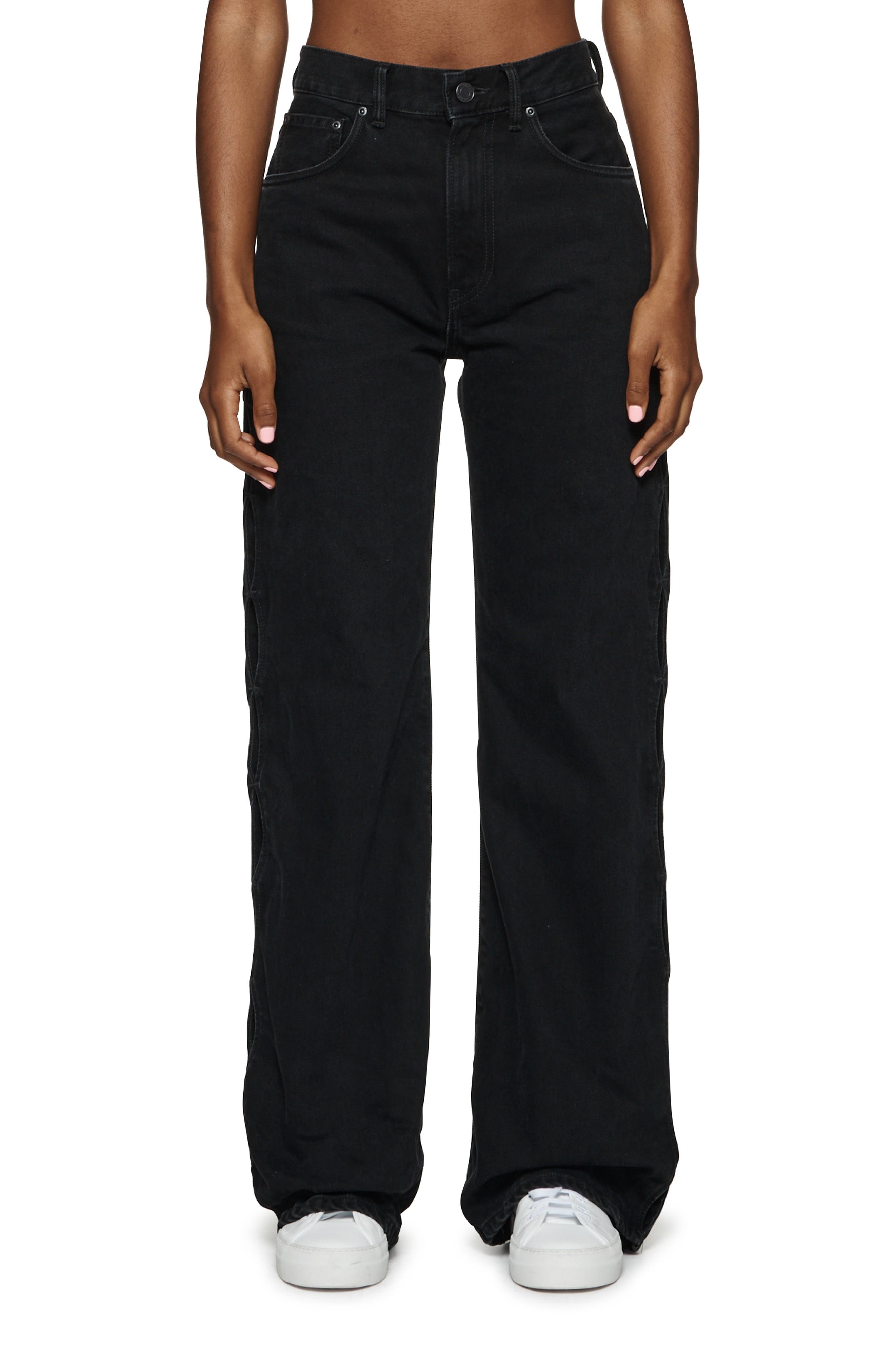 PURPLE BRAND Cutout Wide Leg Jeans | Nordstromrack