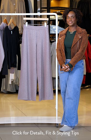 SPANX® AirEssentials Shimmer Wide Leg Pants | Nordstromrack