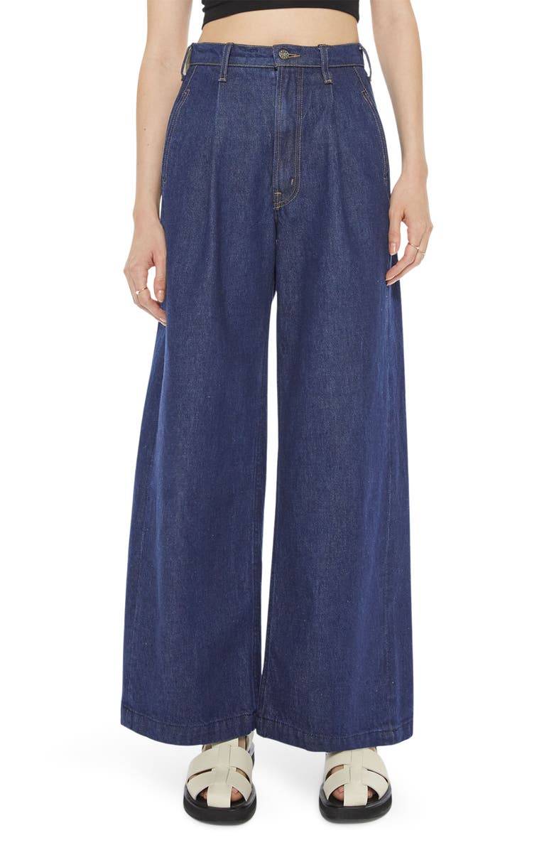 MOTHER SNACKS! Push Pop Pleated High Waist Wide Leg Jeans | Nordstromrack