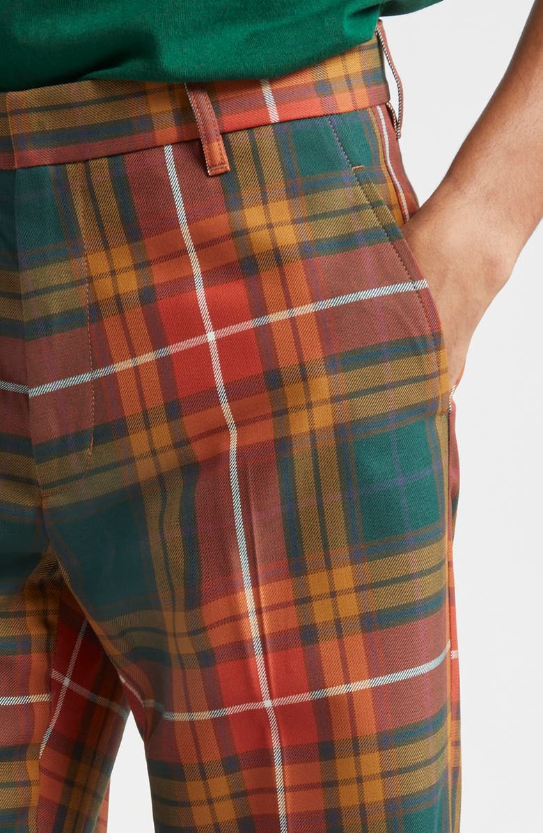 STOCKHOLM SURFBOARD CLUB Sune Plaid Flat Front Pants | Nordstromrack