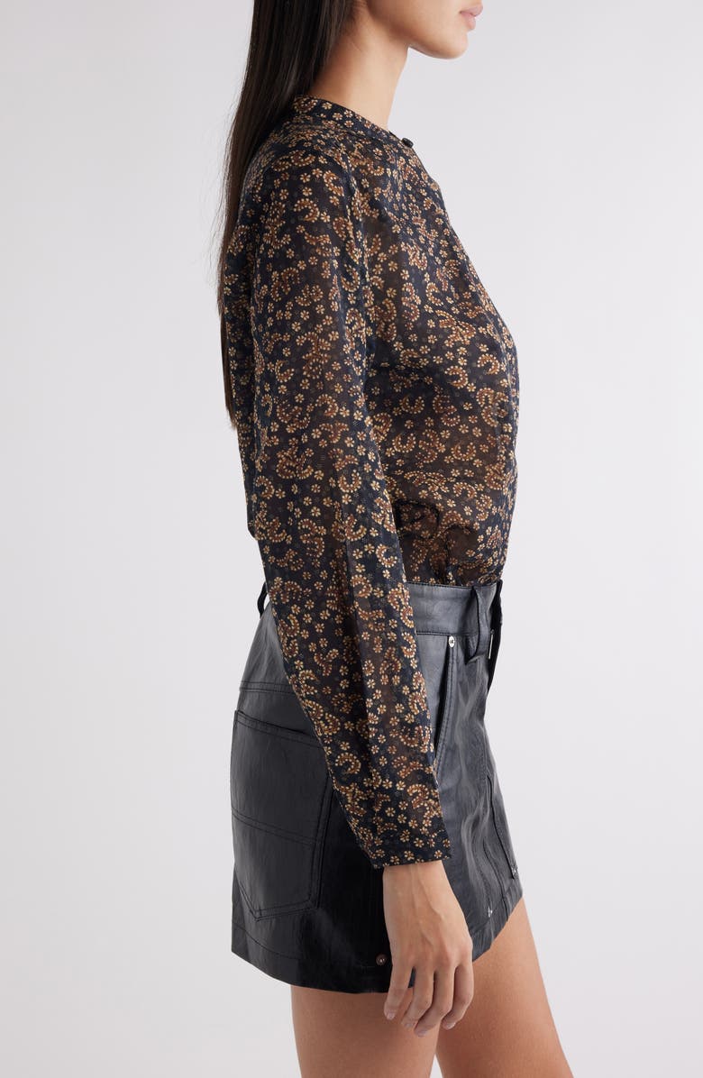 Isabel Marant Étoile Maria Abstract Print Cotton Button-Up Shirt ...