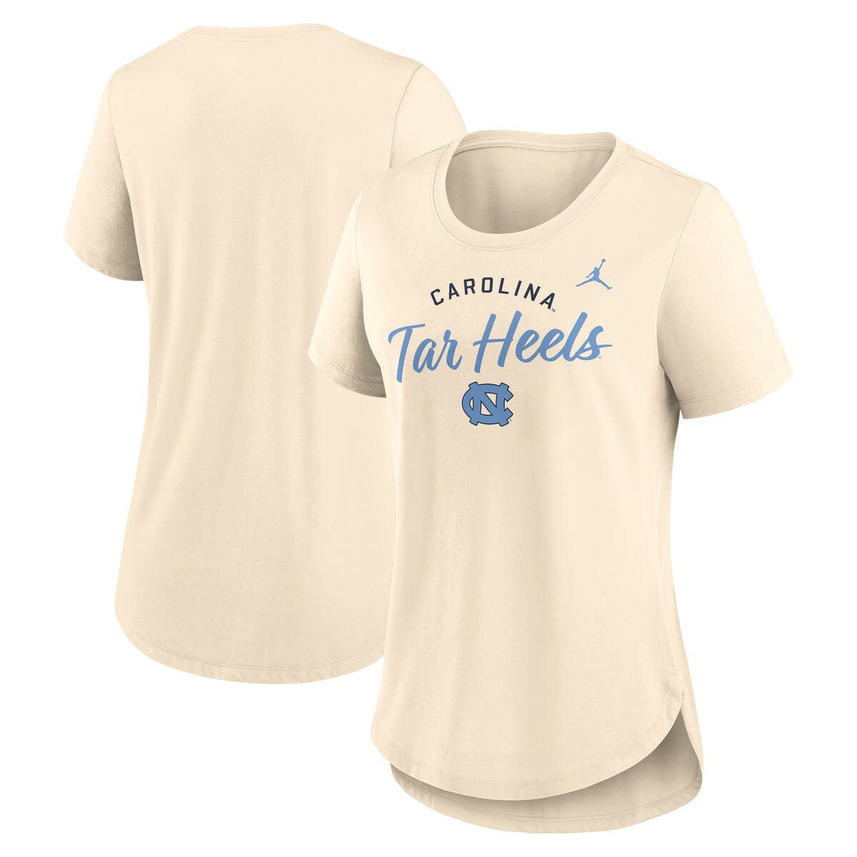 Jordan Brand Women's Jordan Brand Tan North Carolina Tar Heels Script ...