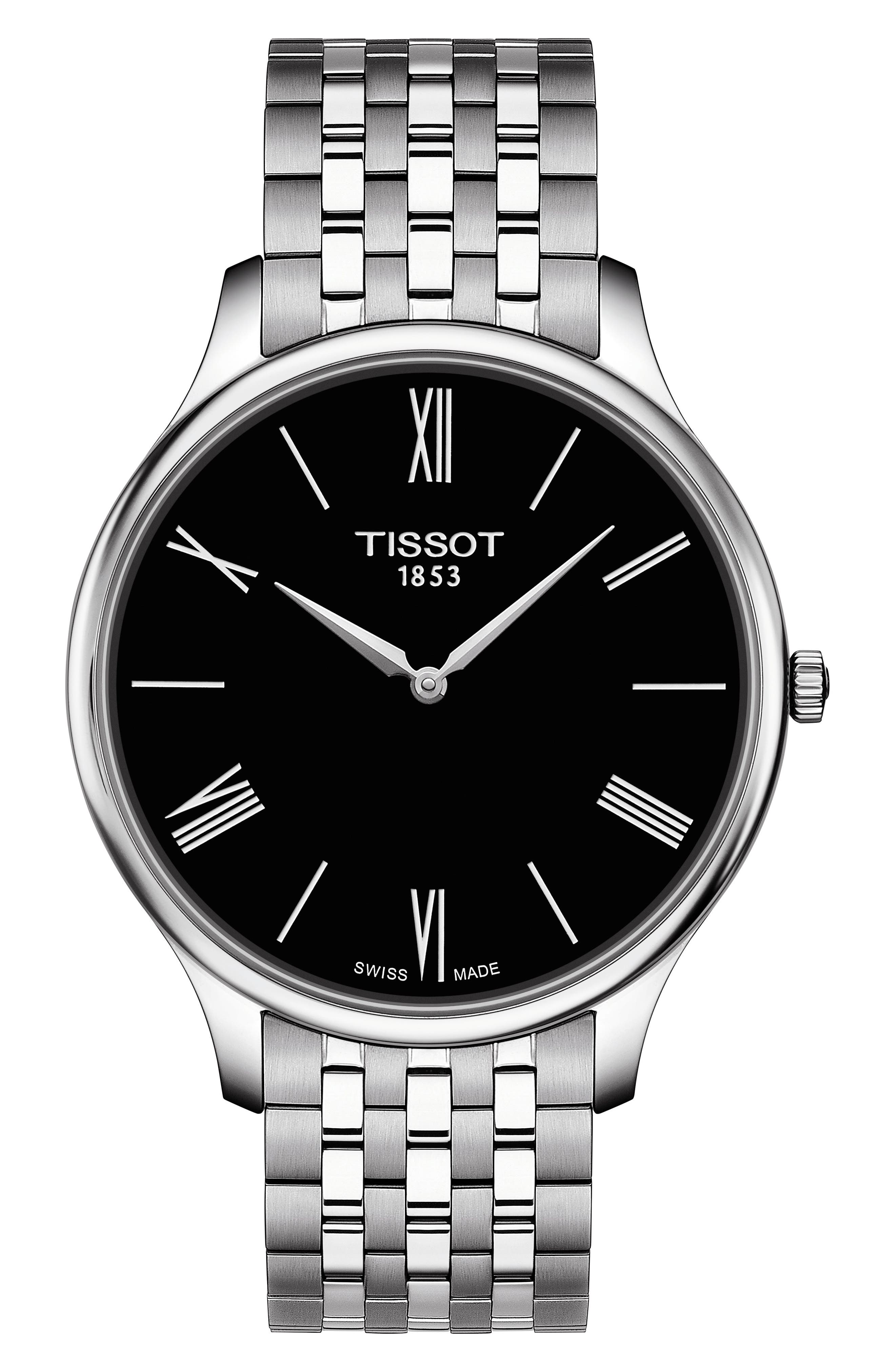 Tissot Tradition 5.5 Round Bracelet Watch, 39mm | Nordstromrack