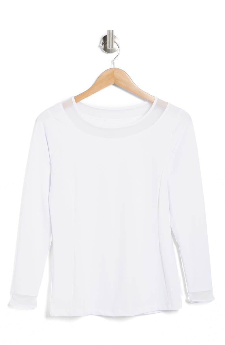 Gottex Mesh Long Sleeve Activewear Top | Nordstromrack