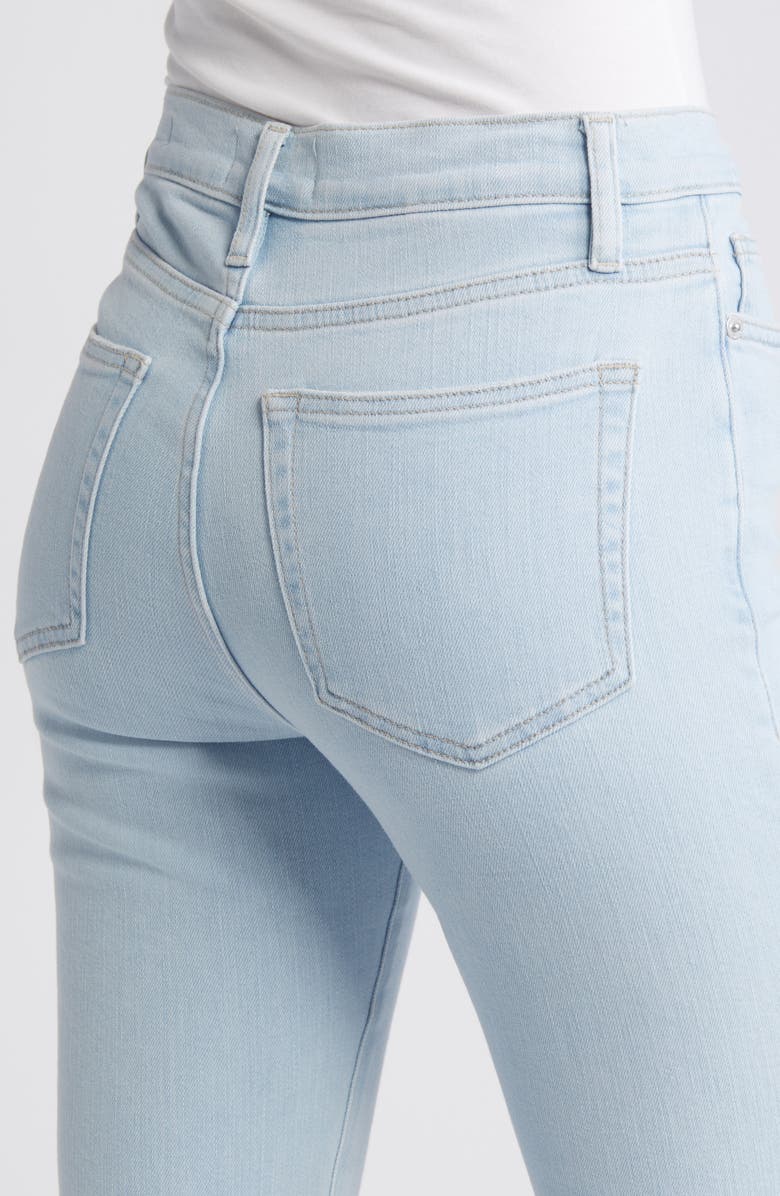 FRAME Le High Waist Cascade Hem Ankle Straight Leg Jeans | Nordstromrack