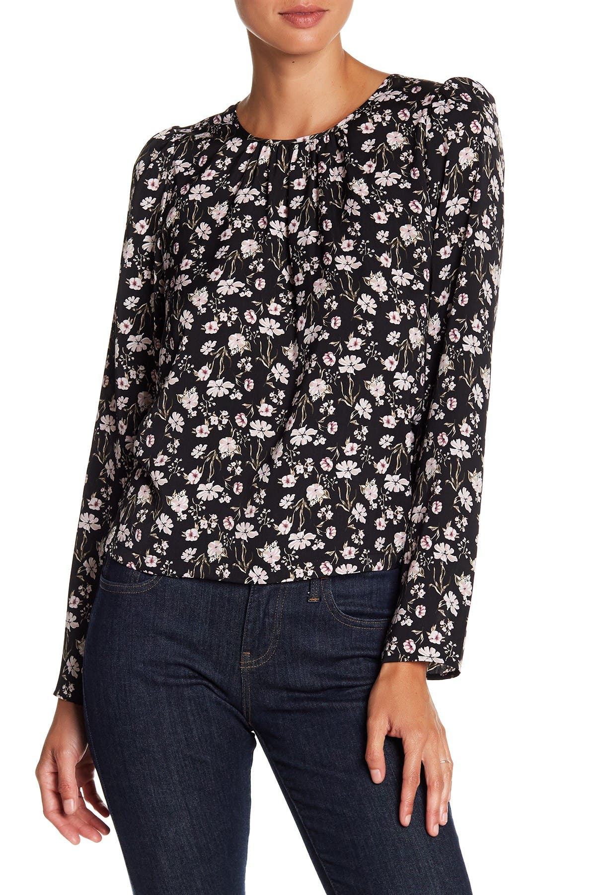 Melrose and Market Long Sleeve Print Blouse | Nordstromrack