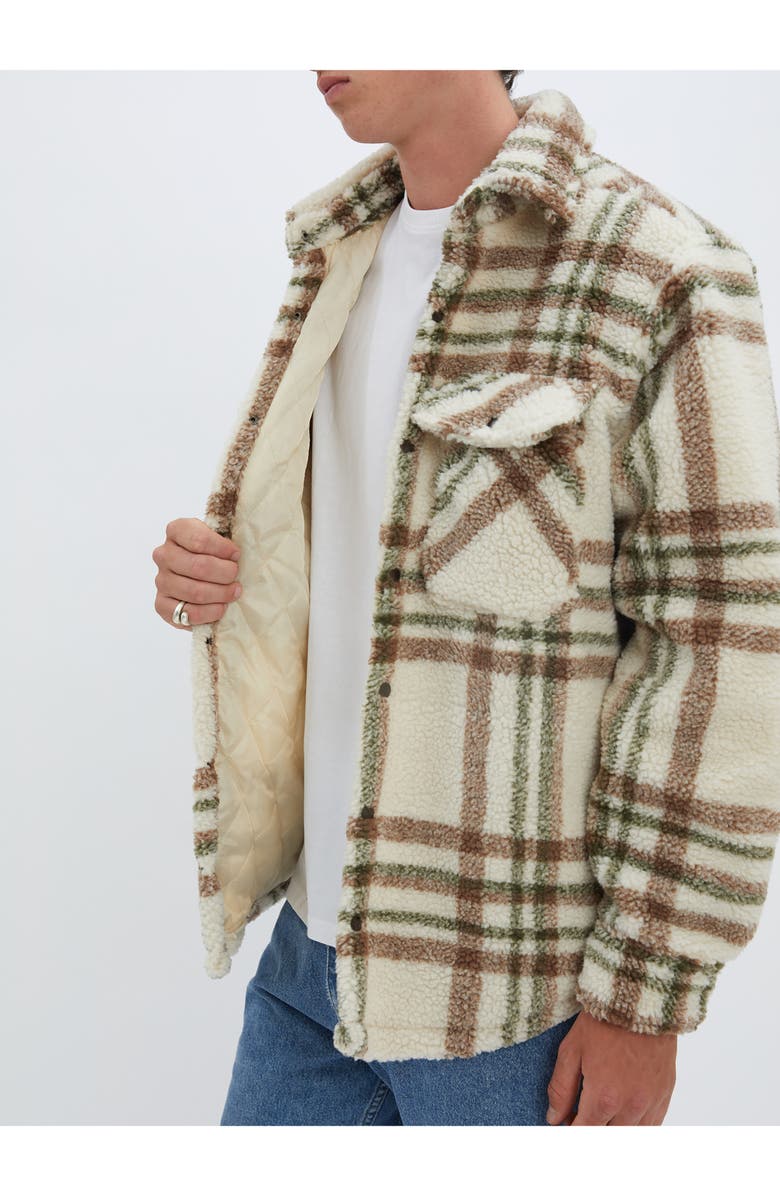 Point Zero Plaid High Pile Fleece Overshirt | Nordstromrack