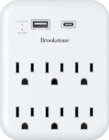 BROOKSTONE 6-Outlet Surge Protector | Nordstromrack