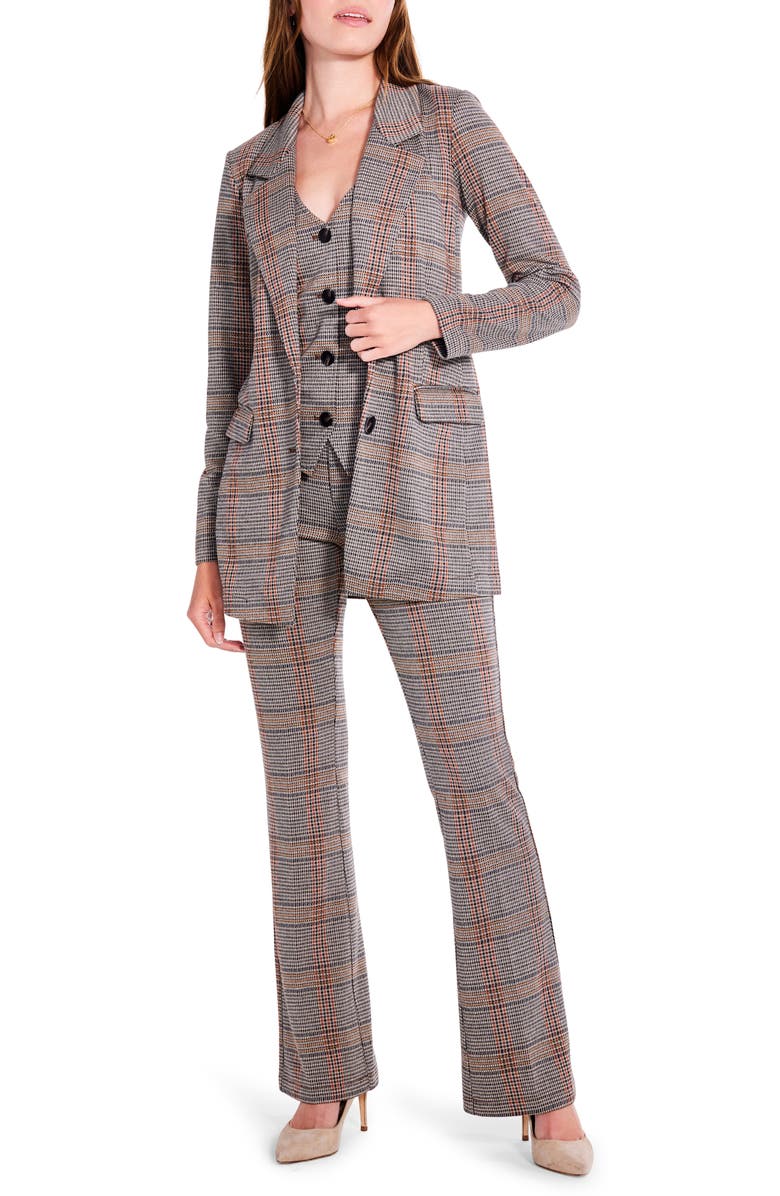 NIC+ZOE Sketched Plaid Knit Blazer | Nordstromrack