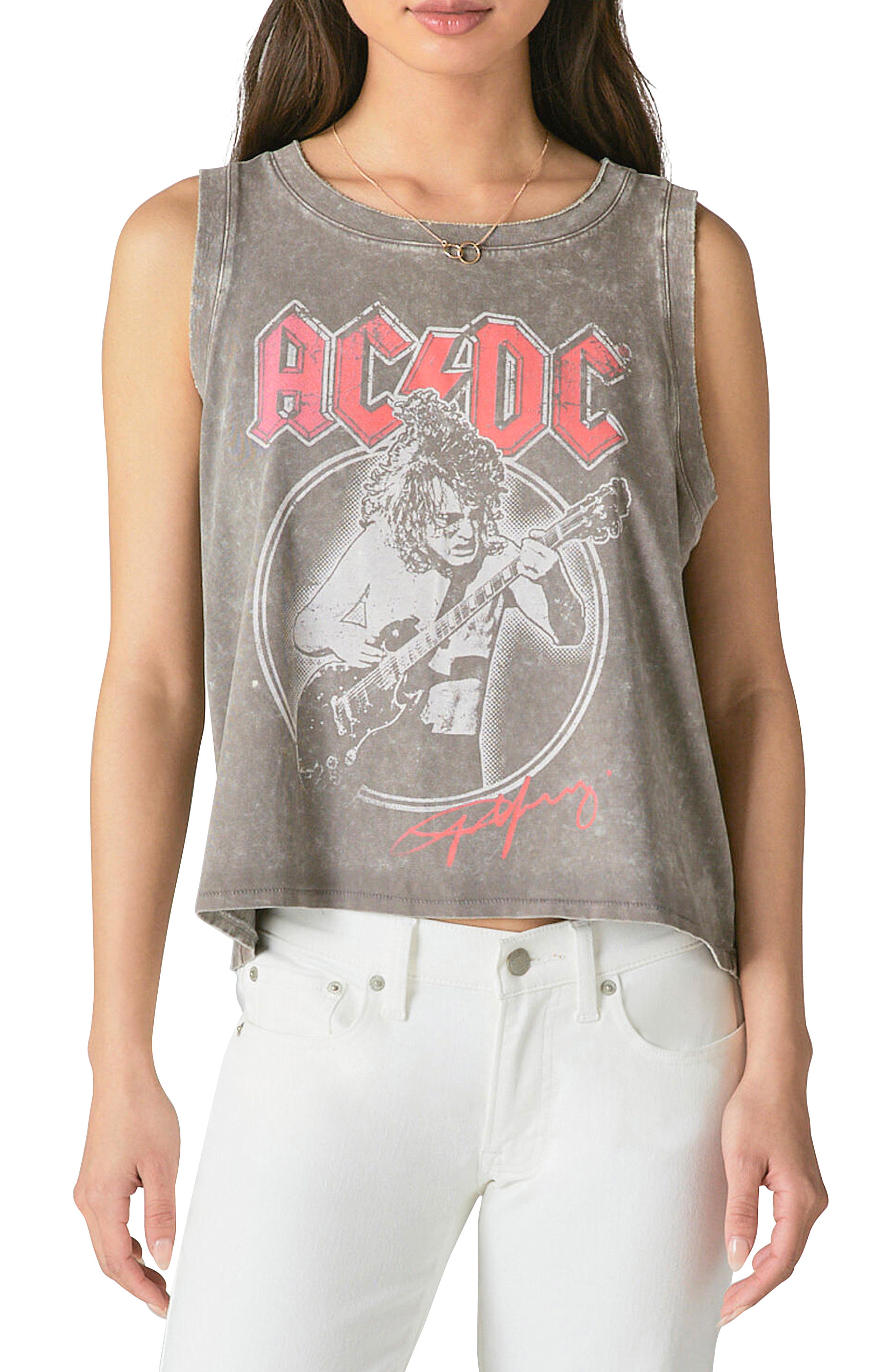 Lucky Brand AC/DC Crop Muscle Tank | Nordstromrack