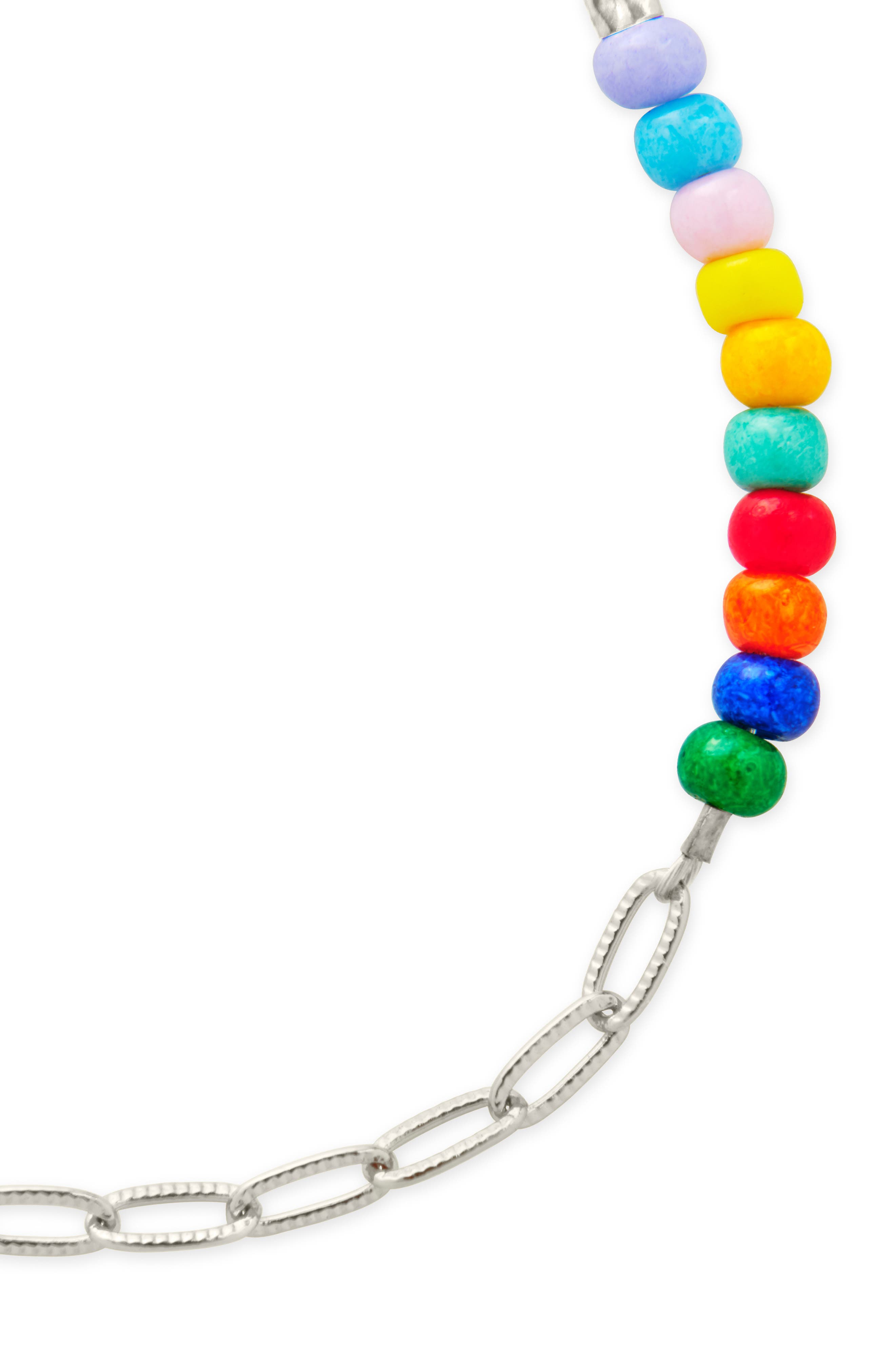 Sterling Forever Iridiana Rainbow Beaded Bracelet | Nordstromrack