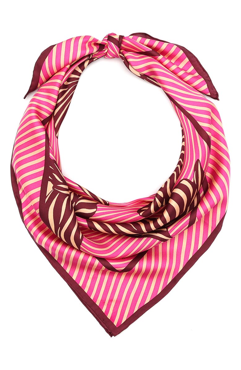 Kate Spade New York linear bloom silk square scarf | Nordstrom