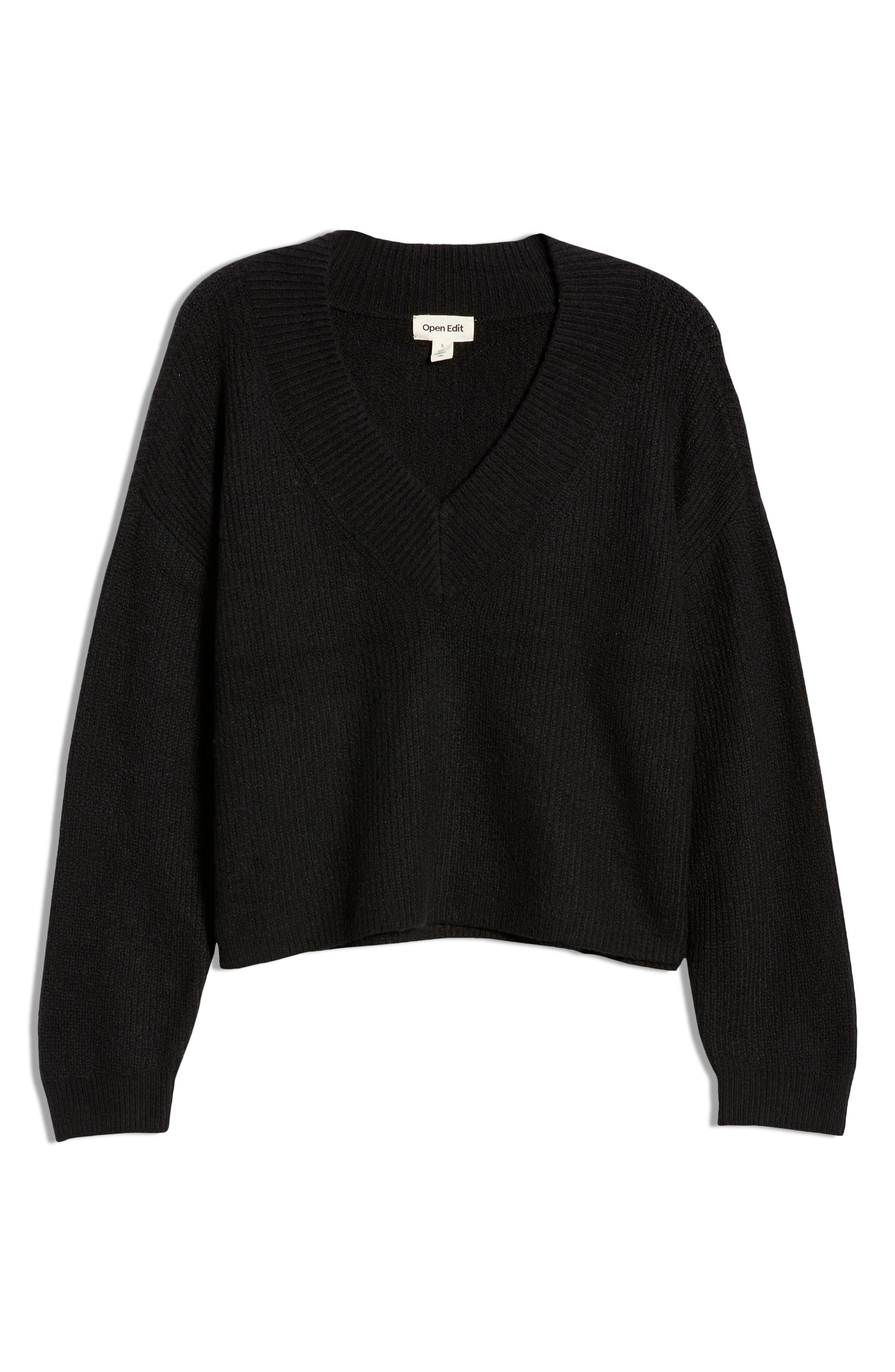 Open Edit Rib Stitch Sweater | Nordstrom