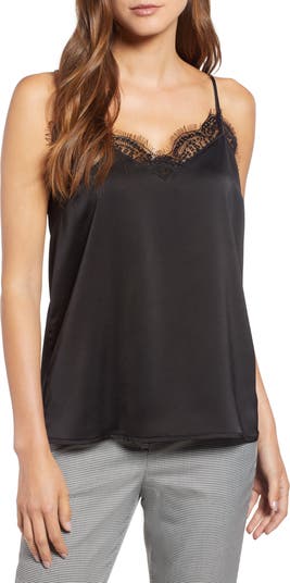 Halogen® Lace Detail Camisole | Nordstrom
