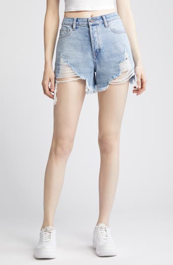 HIDDEN JEANS Distressed Cutoff Denim Shorts | Nordstrom