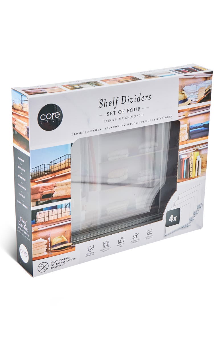 Core Home Set of 2 Plastic Shelf Dividers | Nordstromrack