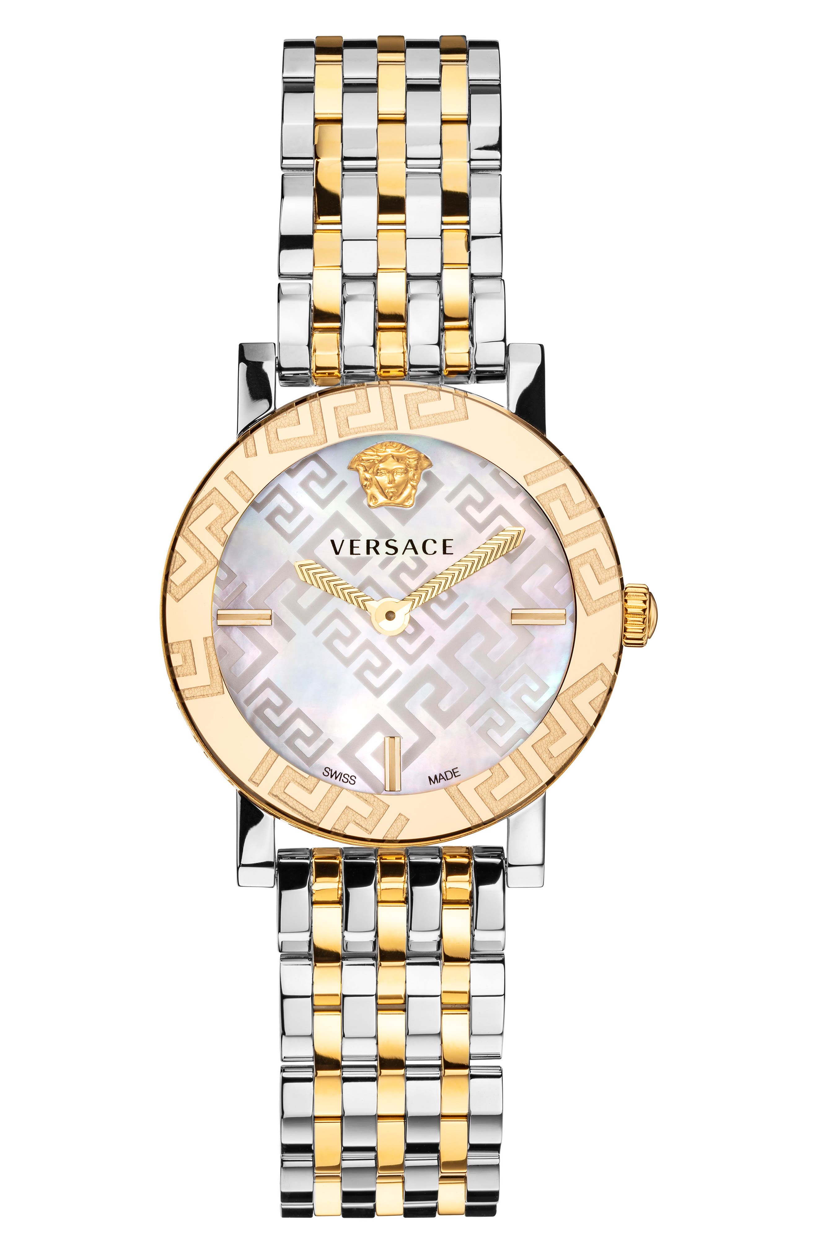 Versace Greca Glass Bracelet Watch, 32mm | Nordstromrack