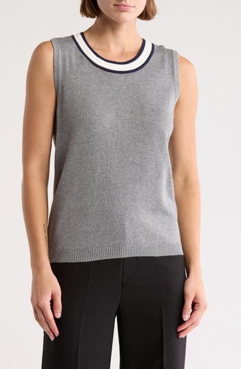 Joseph A Preppy Tipped Sweater Tank | Nordstromrack
