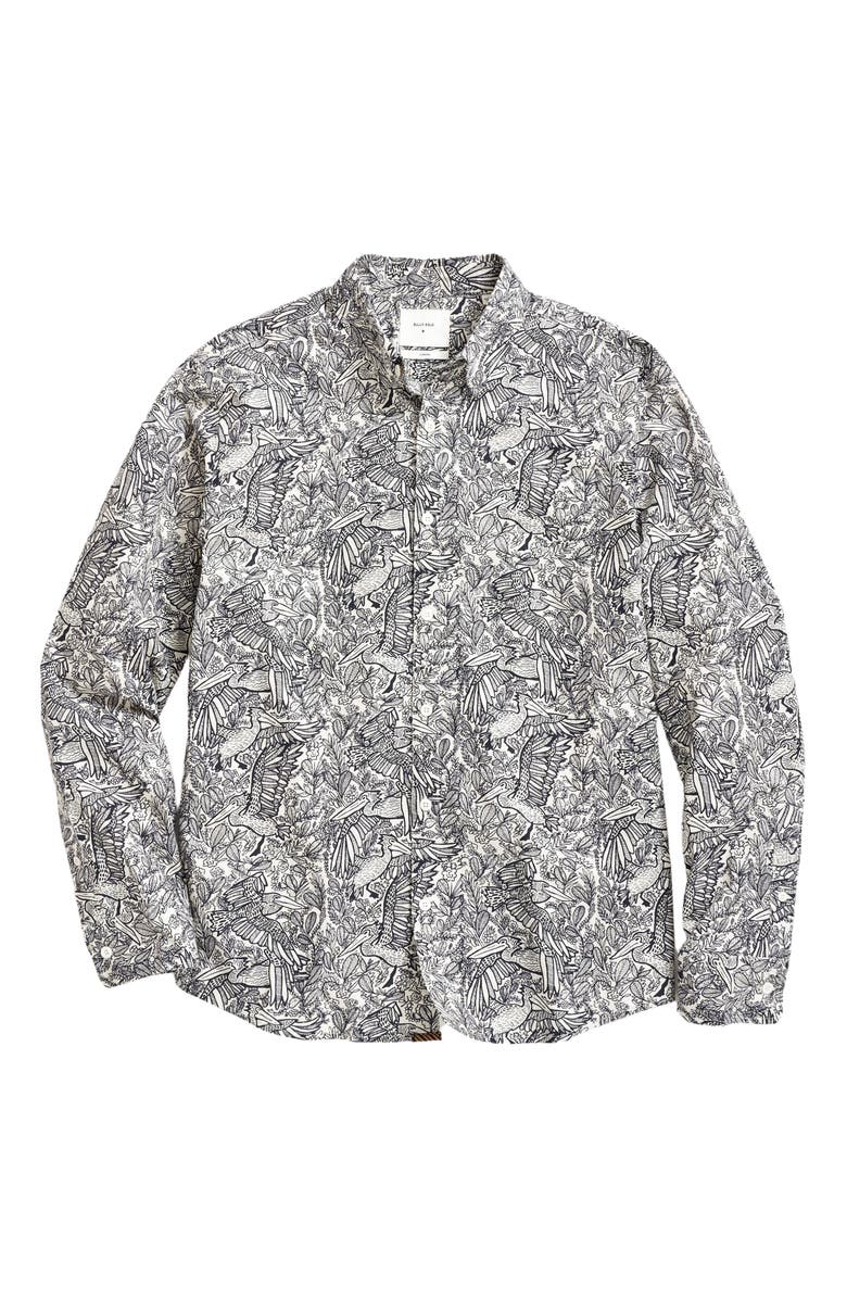 Billy Reid Wilson Pelican Beach Print Button-Up Shirt | Nordstromrack