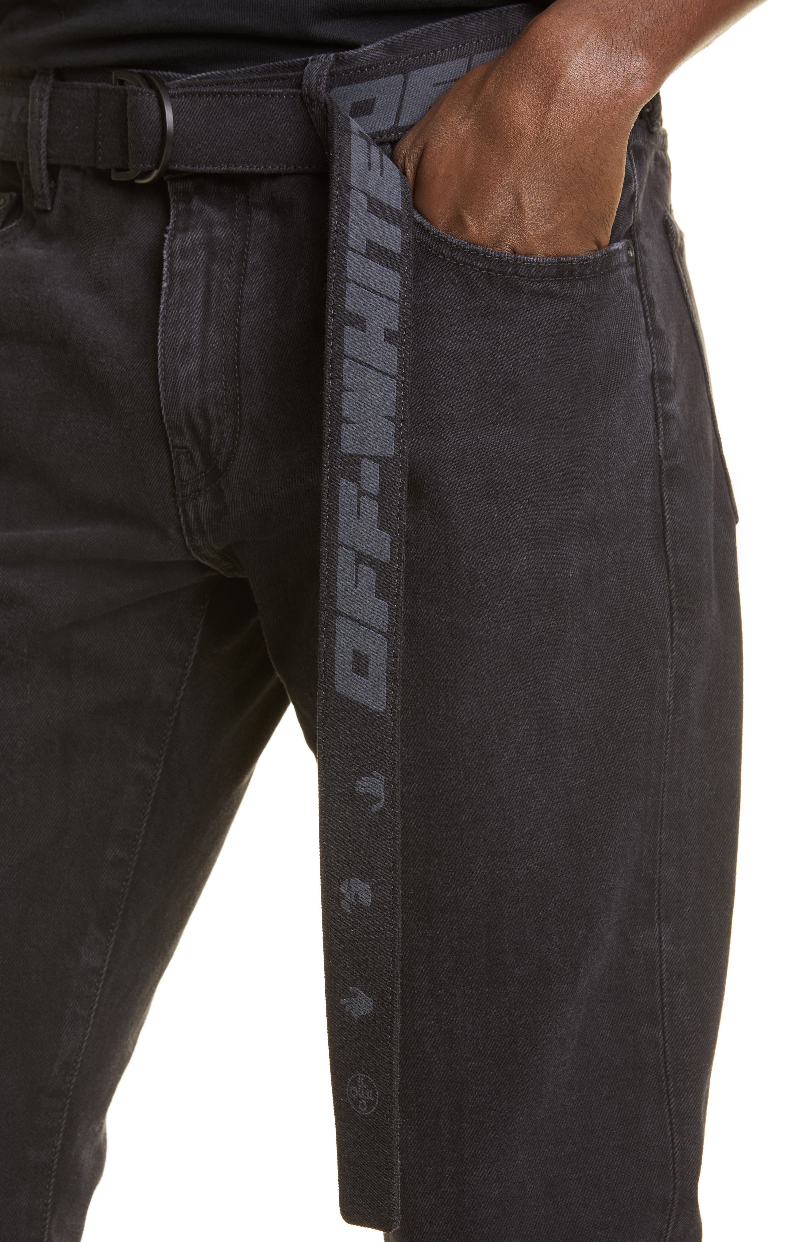 Off-White Belted Skinny Jeans | Nordstromrack
