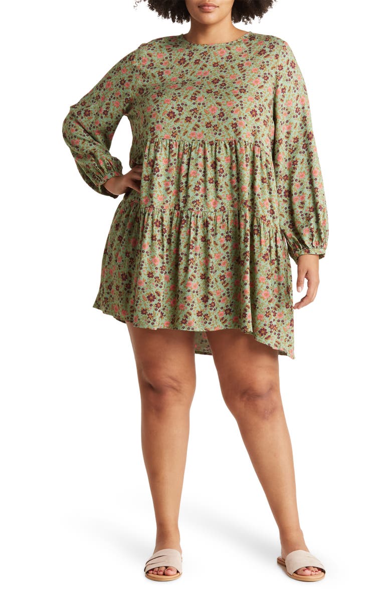 Melrose and Market Tiered Mini Dress | Nordstromrack