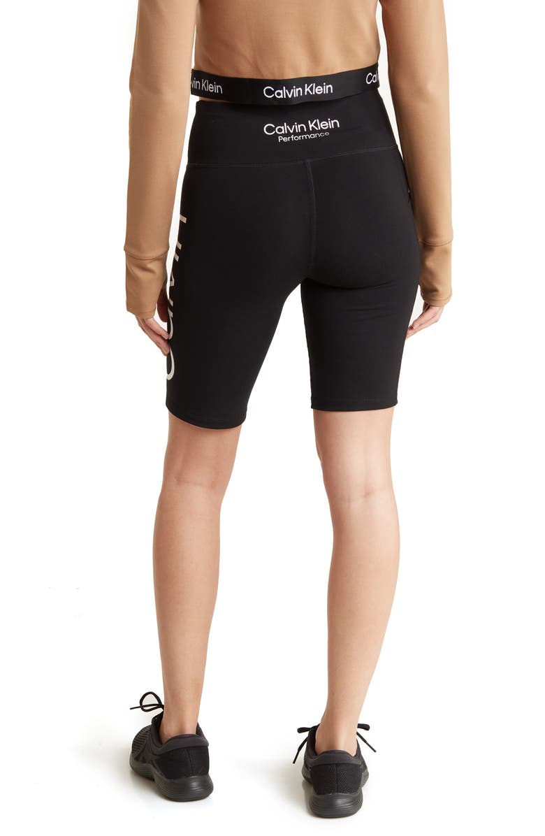 Calvin Klein High Waist Logo Bike Shorts | Nordstromrack