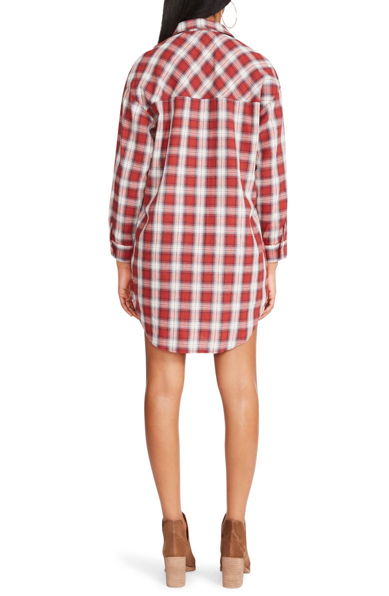 Steve Madden Country Doll Long Sleeve Plaid Shirtdress | Nordstromrack