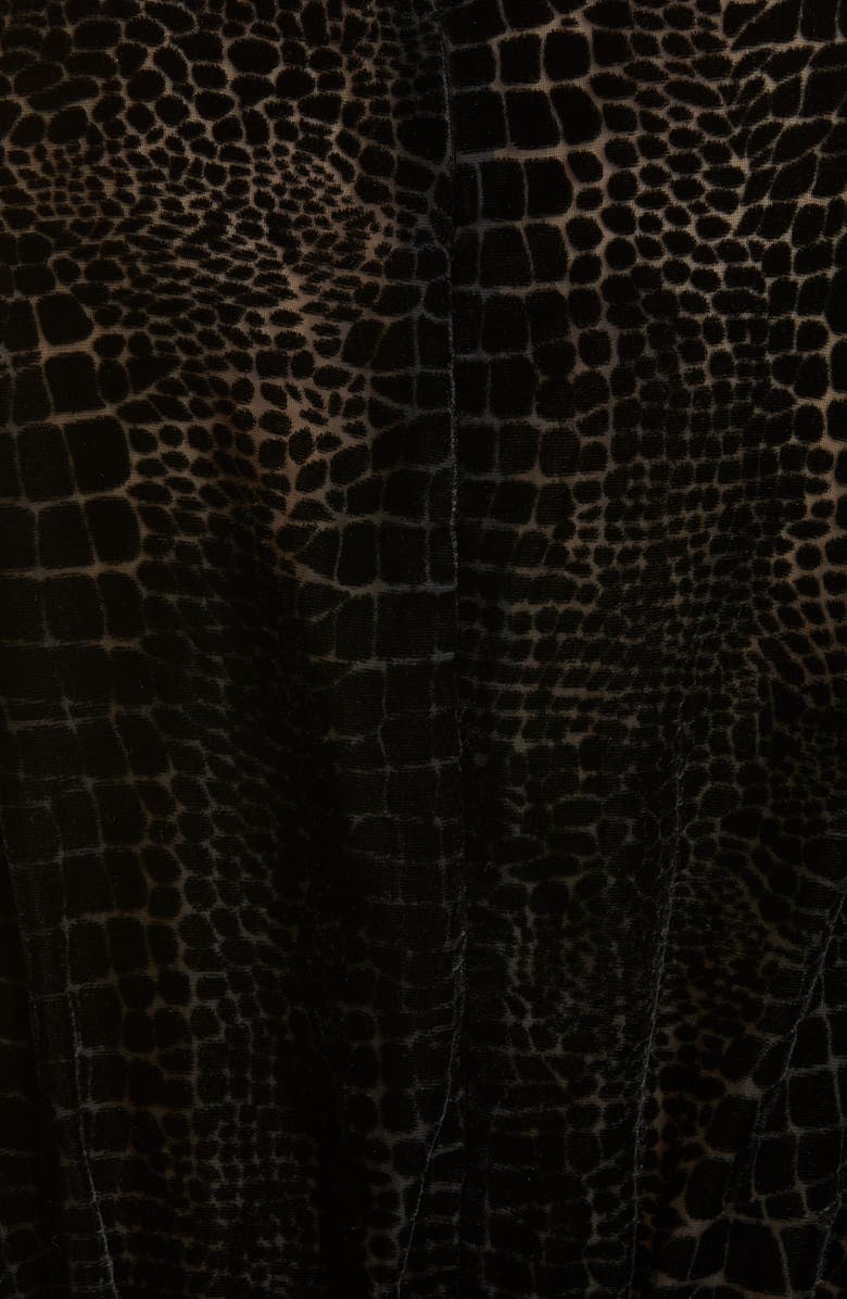 FRAME Party Snake Scale Velvet Burnout Top | Nordstrom