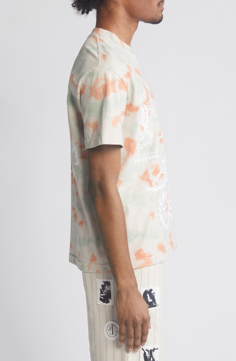 JUNGLES Live Your Life Tie Dye Cotton Graphic T-Shirt | Nordstromrack