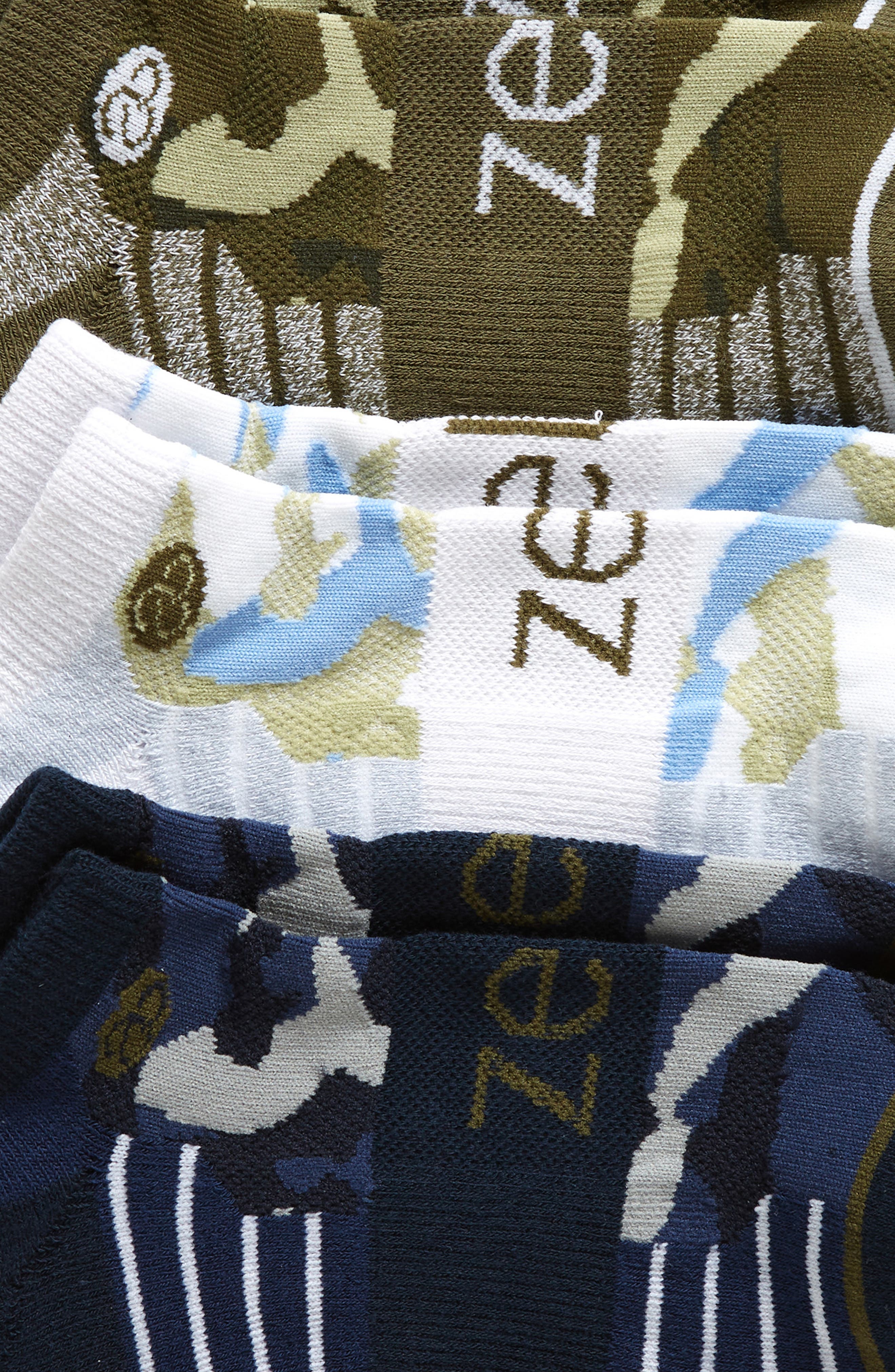 Zella Assorted 3-Pack Performance Ankle Socks | Nordstromrack